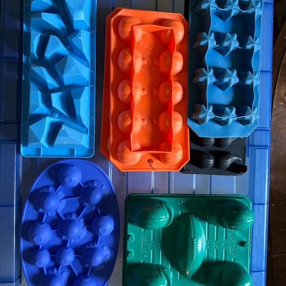 Party Supplies | Multiple Silicone Mold Set With Stars Planets Football ...